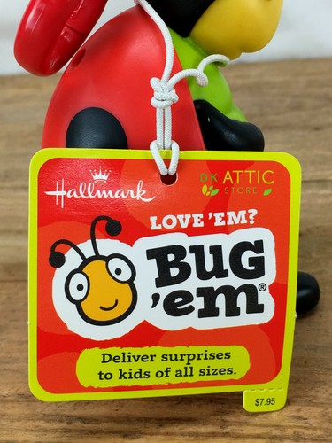 Hallmark Bug'em Lady Bug Squeeze Open Pouch Reusable Gift Bag ...