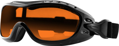 Bobster - BHAWK01A - Night Hawk Goggles - Black/Amber | eBay