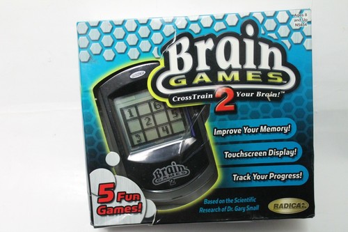 New in Box Radica Mattel Brain Games 2 Cross Train Your Brain 5 Fun ...