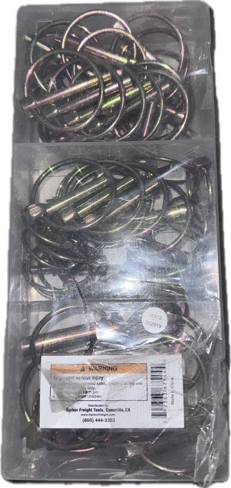 50Pcs Lynch Pin Kit Hitch Trailer Pins Quick Self-locking Retaining ...