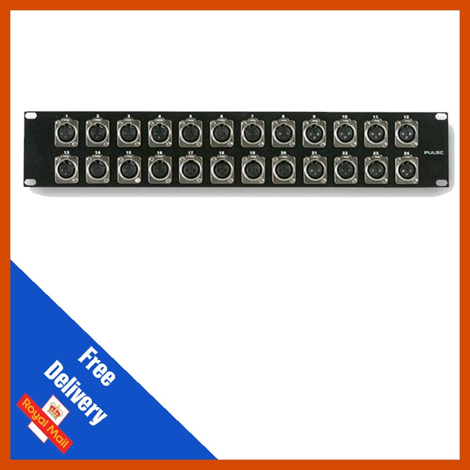 Pulse 19" Pre-Loaded XLR Rack Panel Patch Bay | XLR Patch Bay | eBay UK
