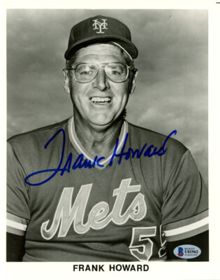 FRANK HOWARD SIGNED AUTOGRAPHED 8x10 PHOTO NEW YORK METS COACH RARE ...