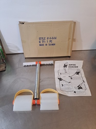 Vintage Exercise Equipment Pull-Up Exerciser Spring Action Rowing Abs ...