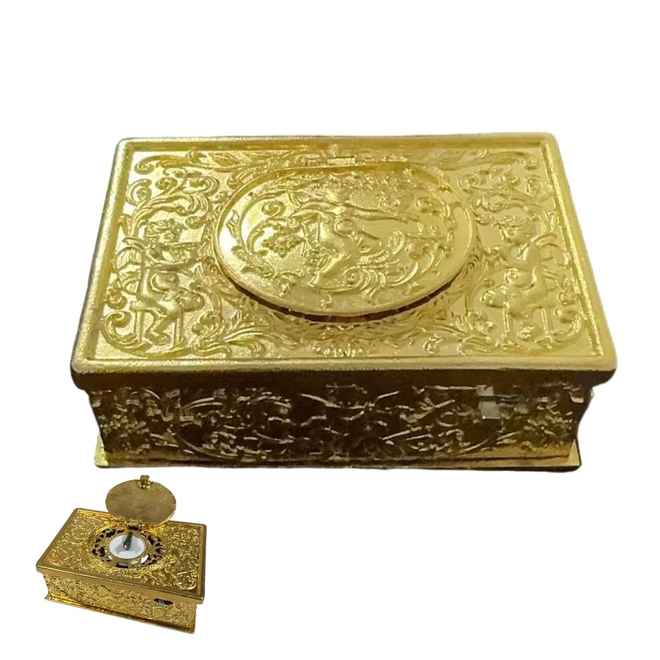 European Style 3D Relief Bird Music Box Singing Bird Vintage Desktop ...