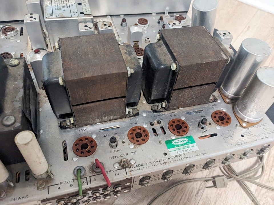Scott 380 Tube AM/FM Stereo Receiver 7591 Output - Good for Restoration ...
