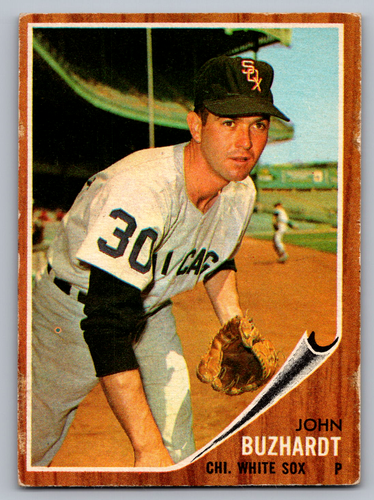 1962 TOPPS #555 JOHN BUZHARDT WHITE SOX SP | eBay