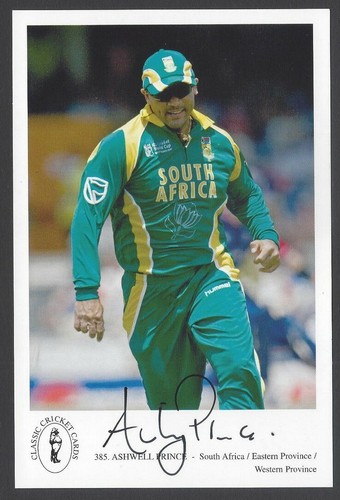 AOP Classic Cricket Card signed ASHWELL PRINCE S.Africa | eBay