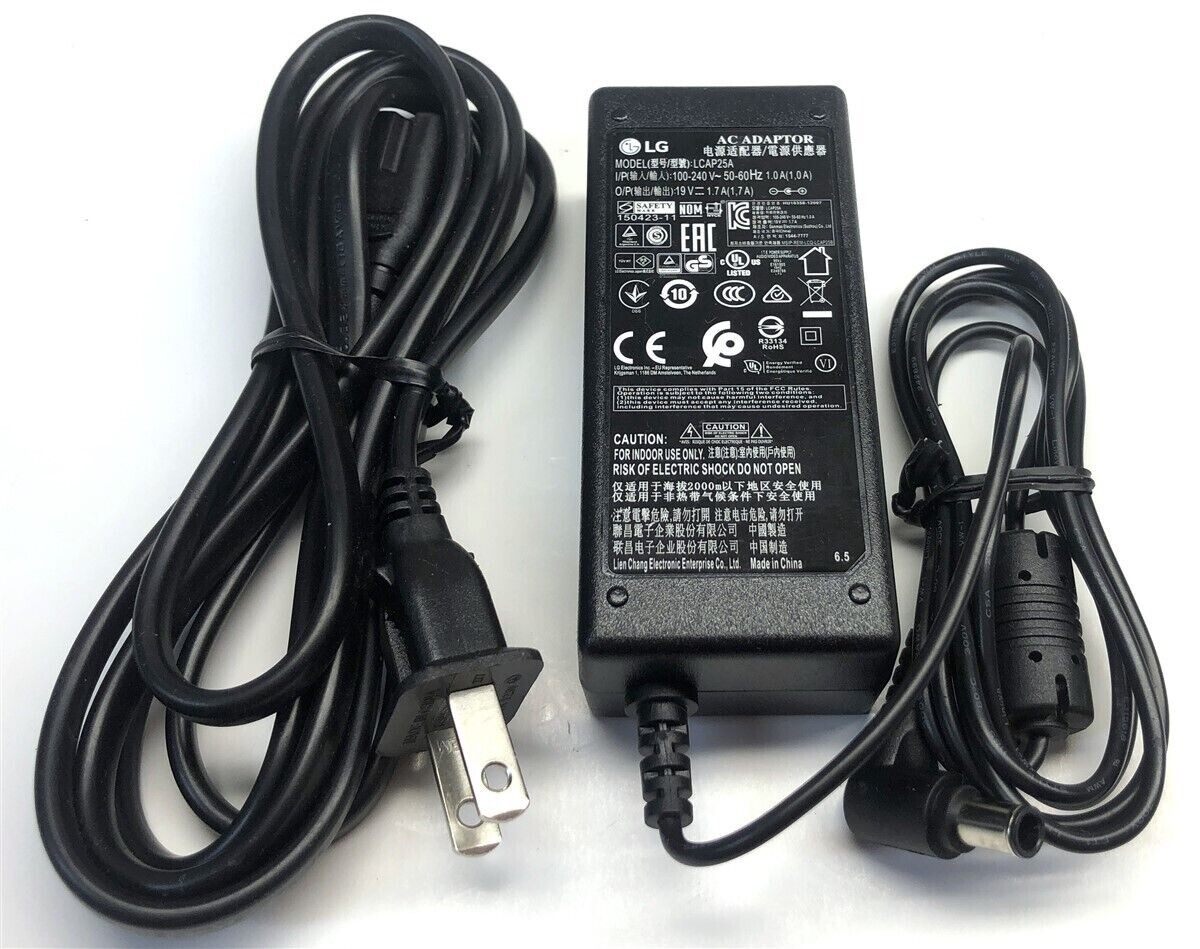 OEM LG AC Adapter Power Supply LCAP25A 19V 1.7A Laptop Charger | eBay