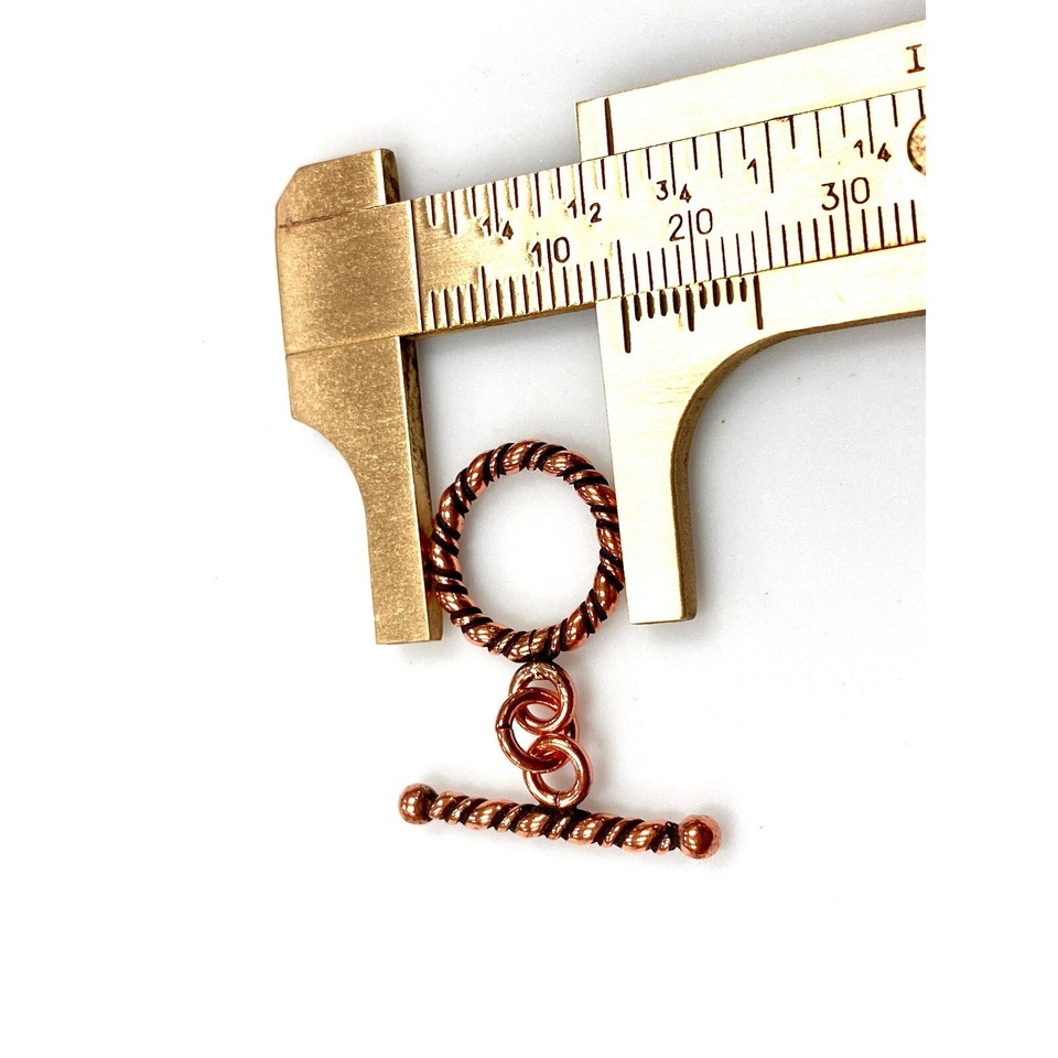 5 Pcs Copper Clasp, Genuine Handmade Antique Looking Copper Toggle ...