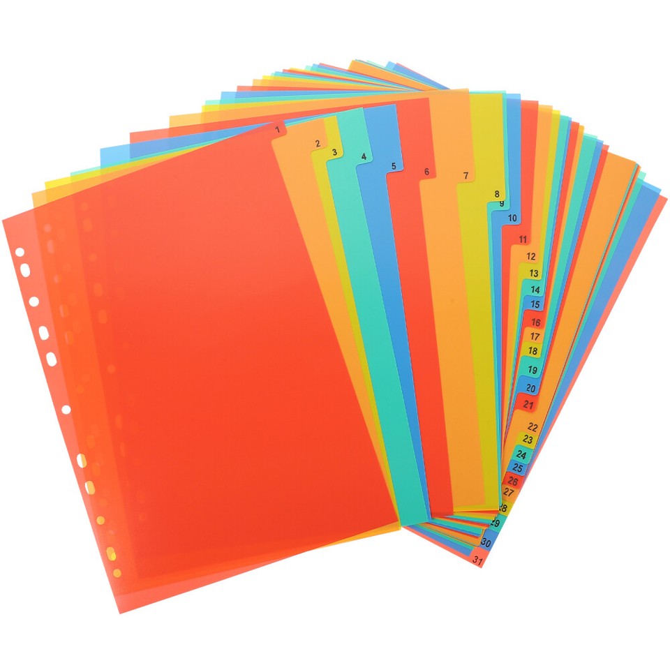 1 Set File Divider Folder Divider Binder Divider Page Divider Binder ...