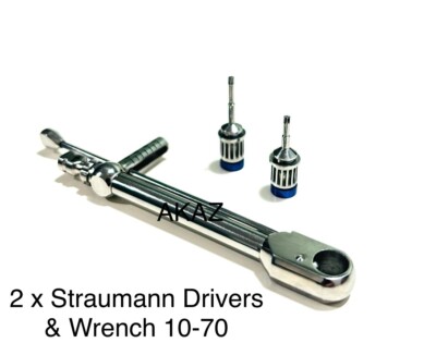 Dental implant Straumann Drivers Long / Short & Torque Wrench 10-70 ncn ...