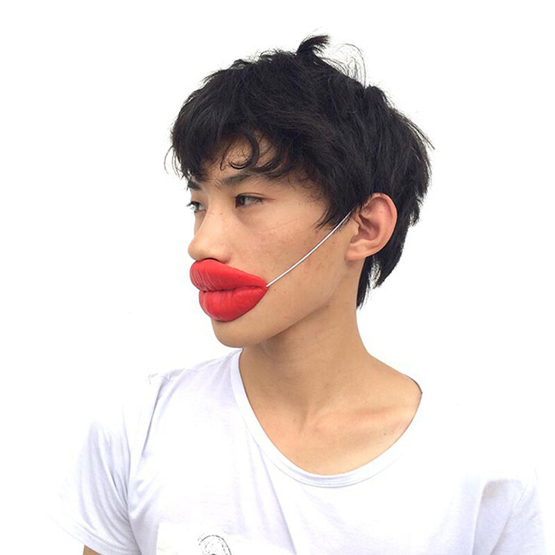 Props Jokes Sausage Red Lips Thick Big Mouth Halloween Funny Horror ...