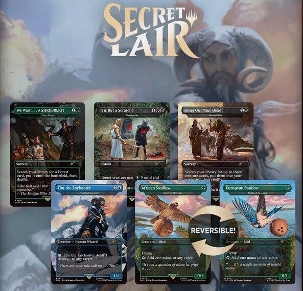 MTG Secret Lair Monty Python And The Holy Grail Volume 1 & 2 -NonFOIL ...