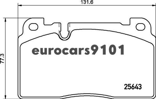 Hella Front Brake Pads With Pad Sensor 8R0615121 8R0698151D | eBay