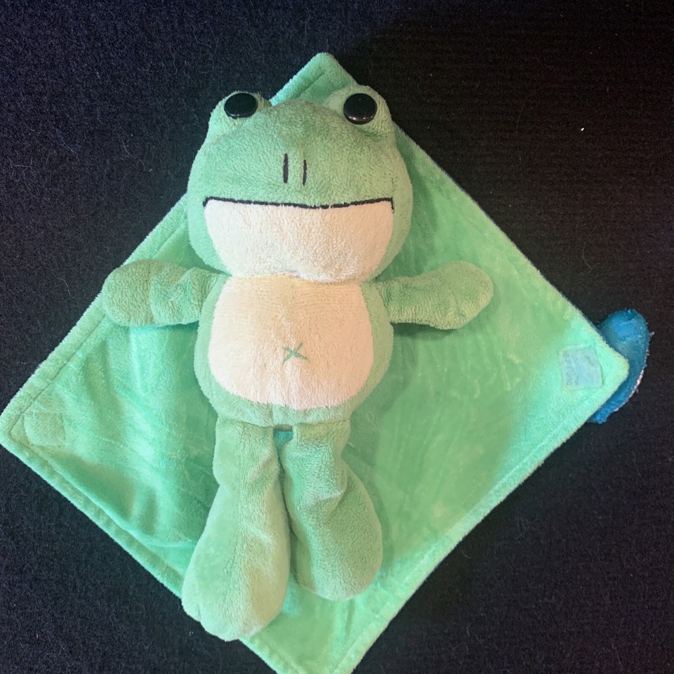 Snug Buddies Green Frog Lovey 8" Plush Stuffed Animal Baby Toy Blanket ...