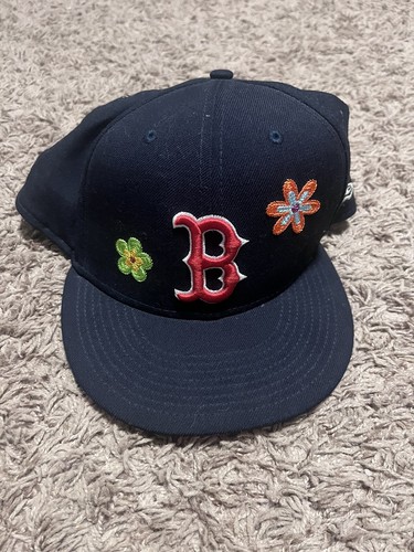 Red Sox Chain Stitch Floral 59FIFTY Rare Size 8 | eBay