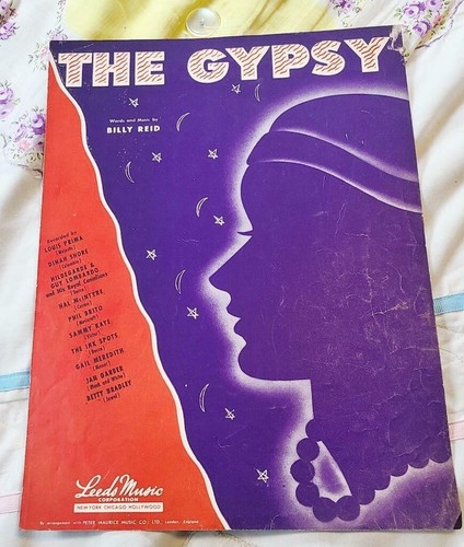 1945 Sheet Music The Gypsy by Billy Reid | eBay