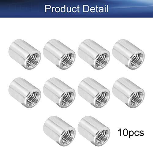 M3 Round Connector Nuts Carbon Steel Coupling Nut 8mm/0.31inch Length ...