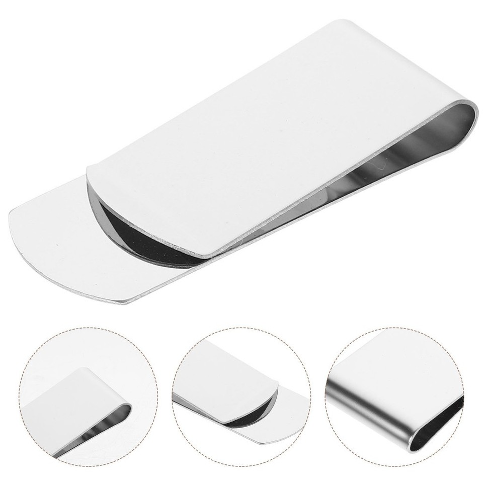 4 Pcs Metal Wallet Man Office Banknote Clip Stainless Steel Money | eBay UK