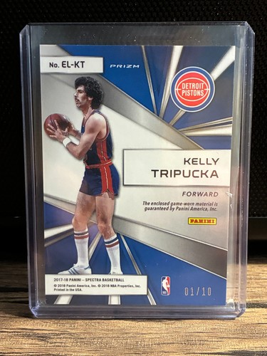 2017-18 Panini Spectra - Epic Legends Relics Kelly Tripucka #EL-KT Gold ...