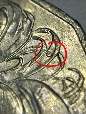 2012 50c Error aUNC Bubble Donut Variety Australian Fifty 50 Cent Coin ...