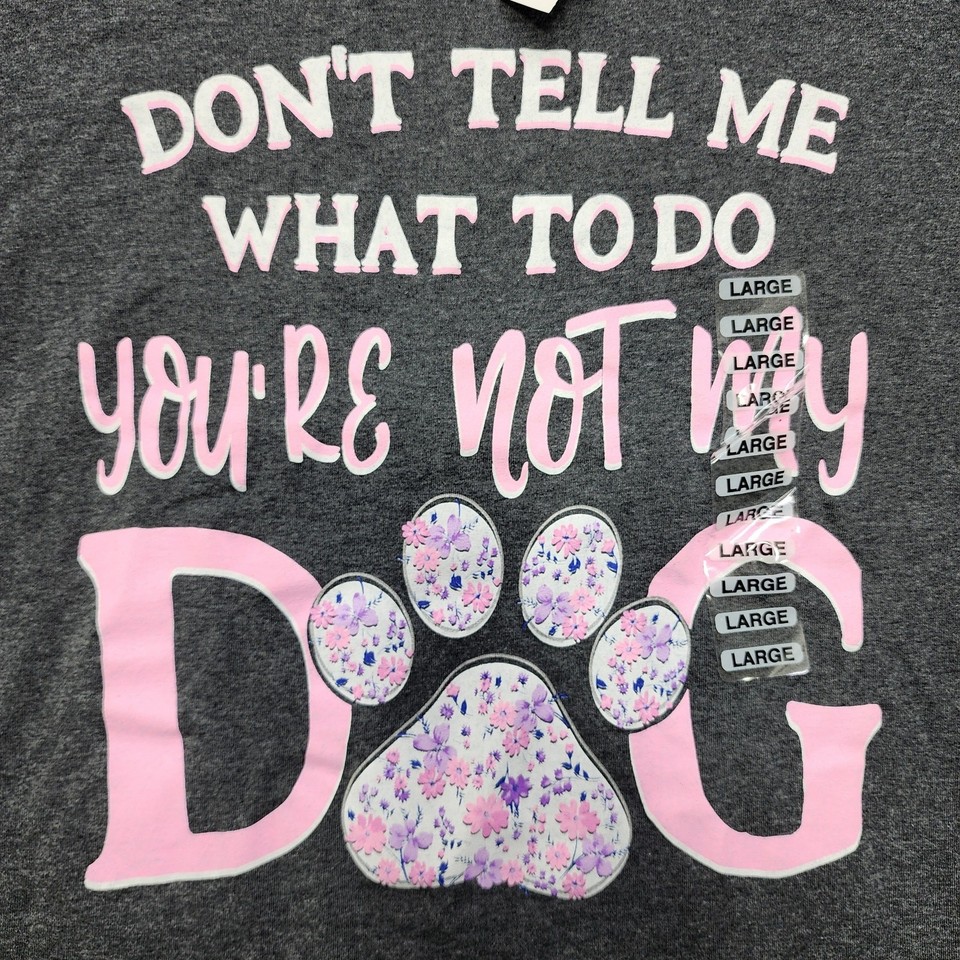 NEW Lost Creek Outfitters Top Womens L Gray Pink Short Sleeve Graphic ...