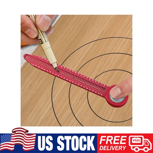 Aluminum Woodworking Circle Scribe Gauge 146MM Tape Drawing Compass ...