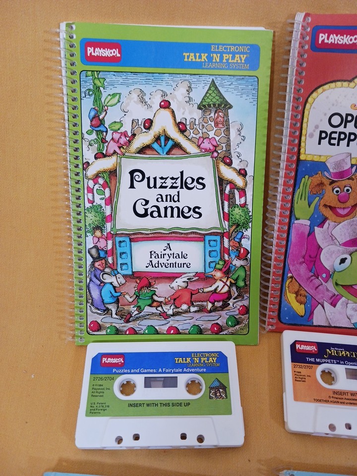 Playskool Child Guidance Talk N Play Lot 10 Books W/ Cassettes Muppets ...