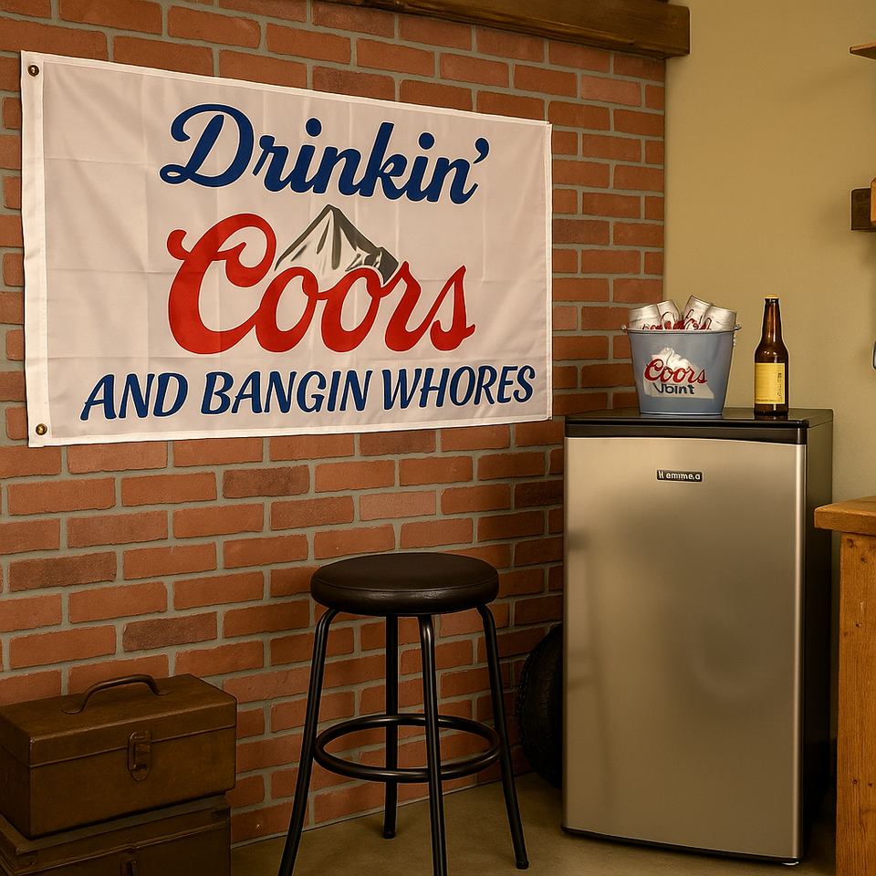 Drinkn Coors Funny Flag 3x5 ft Printed Polyester American Flag Banner ...