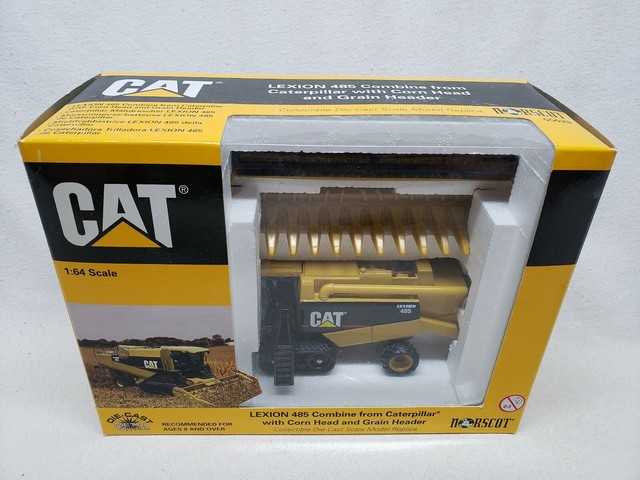 Norscot Lexion 485 Combine CAT Farm Toy With Both Heads 1999 Edition ...