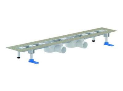 Caniveau de douche DALLMER CeraLine Nano 2 drains, F 1200 mm, DN 50 ...