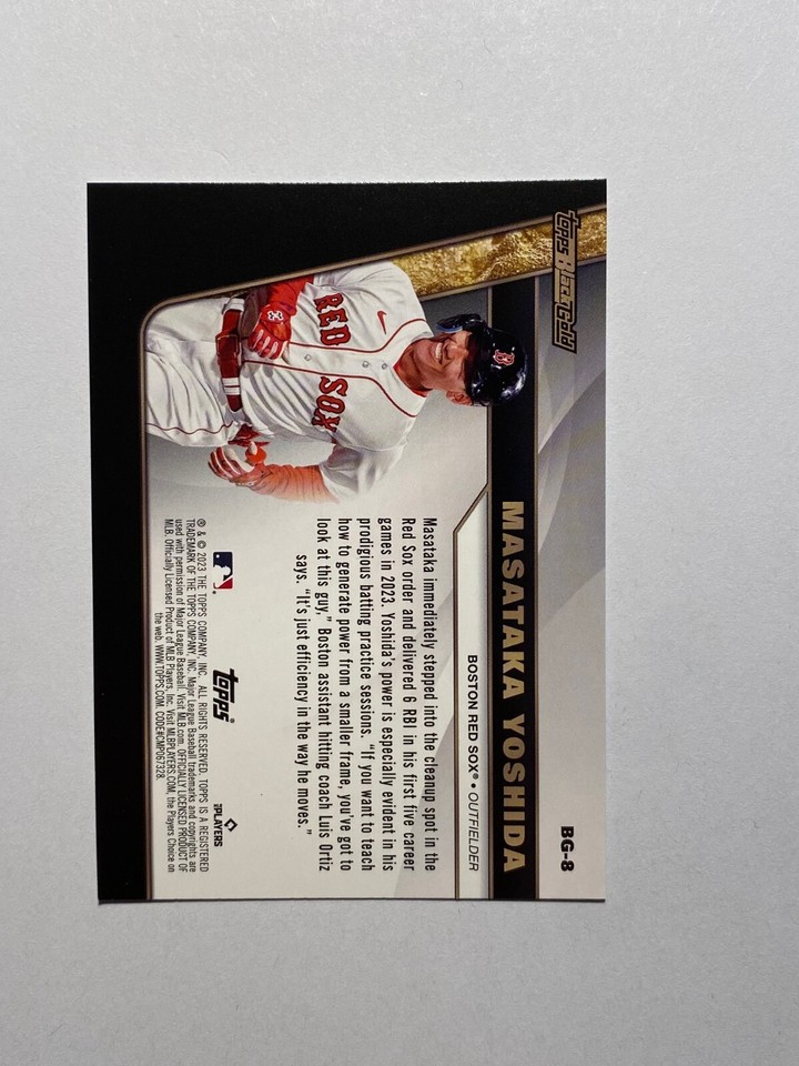 2023 Topps Update #BG-8 MASATAKA YOSHIDA Black Gold RED SOX | eBay