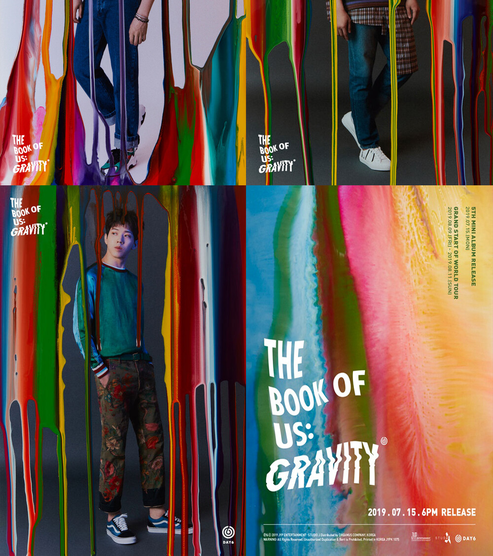 DAY6 THE BOOK OF US:GRAVITY Album 2 Ver SET+POSTER+Book+Card+Mark+GIFT ...