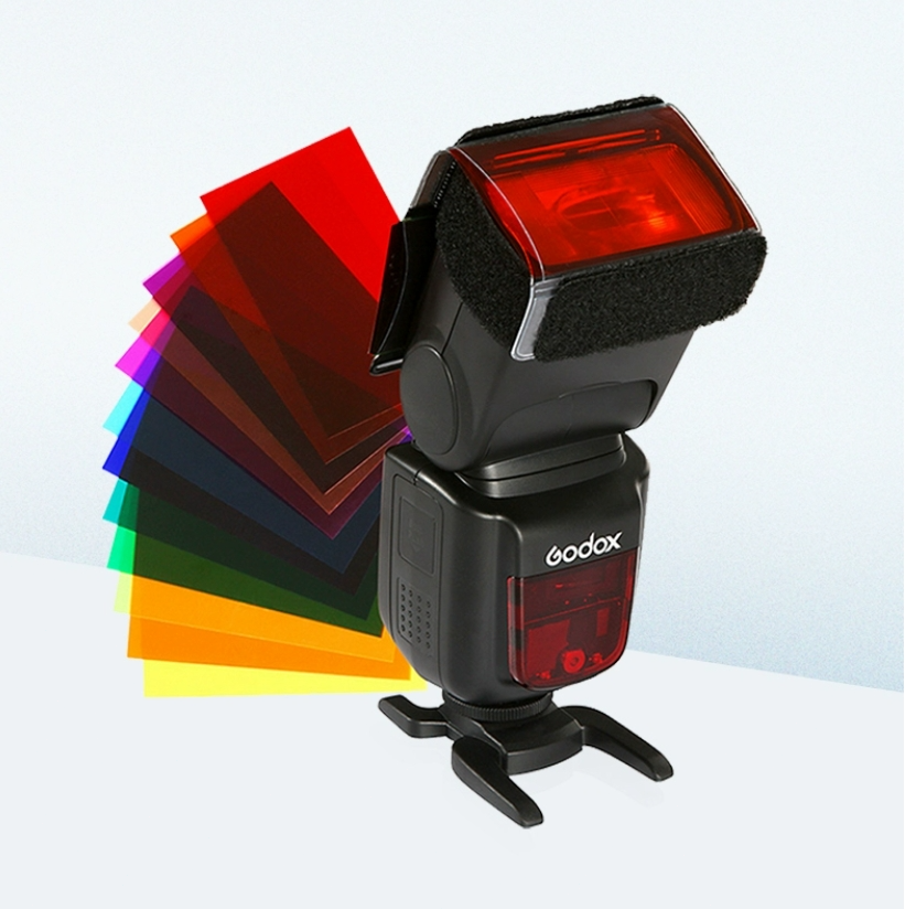 Flash Speedlite Color Card Gel Filter Strobist Diffuser Lighting 12 ...