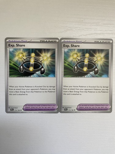 Pokémon Exp. Share Scarlet & Violet 174/198 Regular Uncommon MINT Half ...