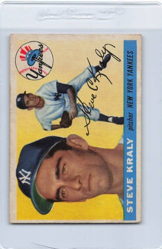 1955 Topps #139 Steve Kraly Yankees EX/MT *DA-C413 | eBay