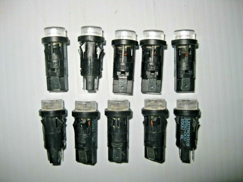 LEDTronics PF50-OCW 120Vac/150Vdc Panel Mount White LED Light Lot of 10 ...