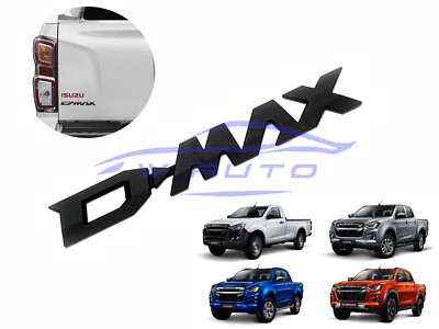 MATTE BLACK D-MAX TAILGATE REAR LOGO BADGE STICKER FOR ISUZU DMAX 2021 ...