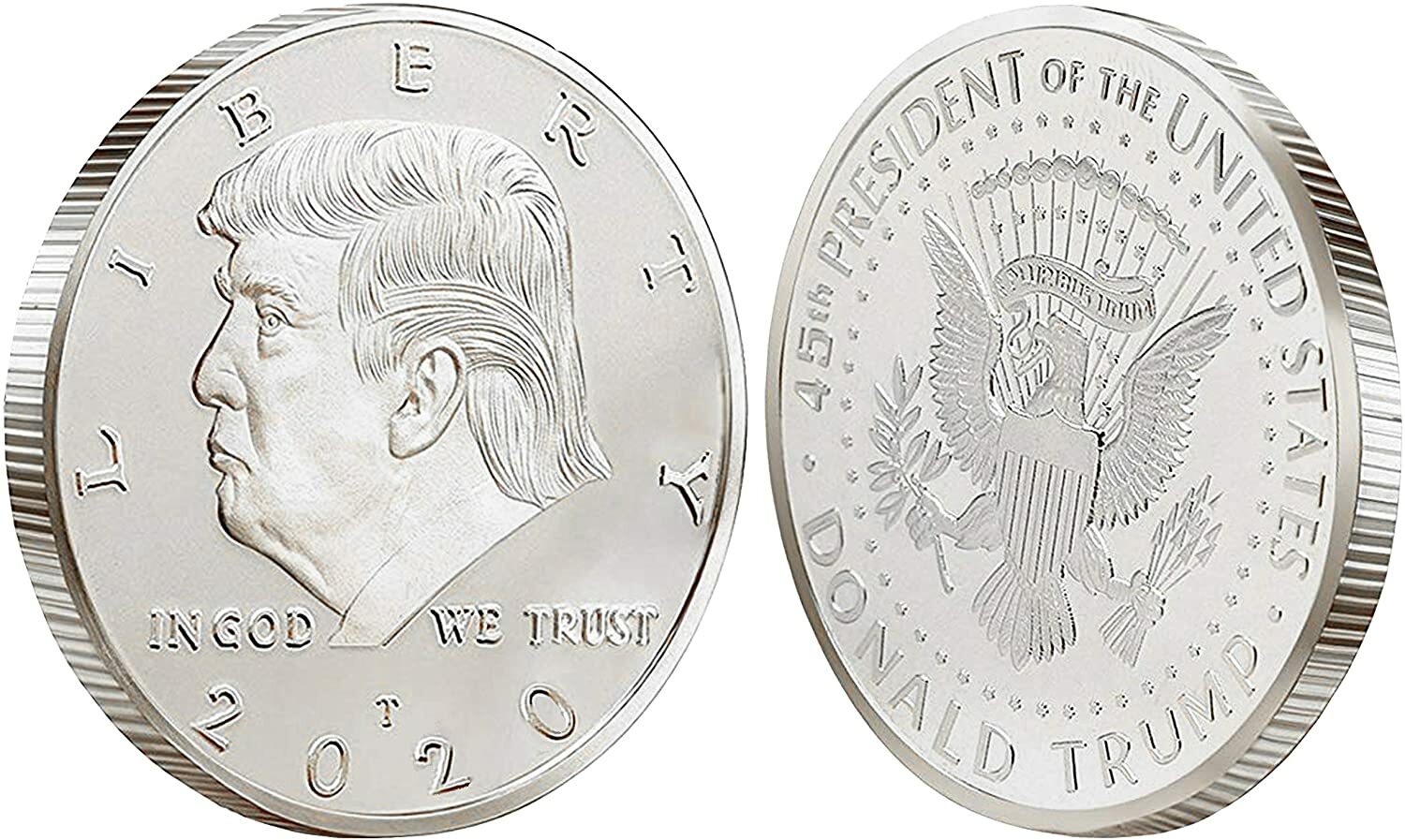 Donald Trump Coin 2020 - Silver Collectible Coin, Protective Case ...