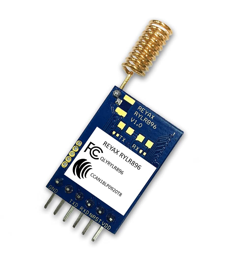 RYLR896 LoRa Module SX1276 868MHz-915MHz Antenna FCC NCC Certified UART ...