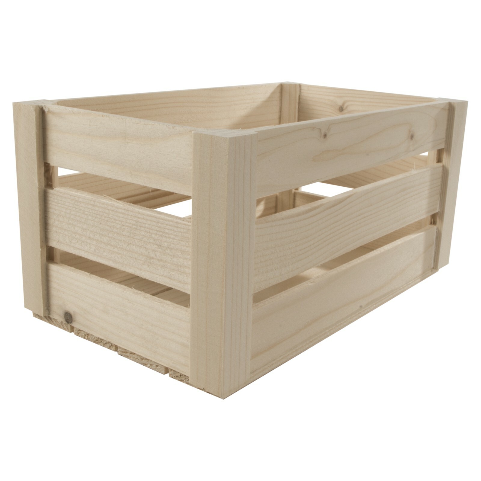 Plain Wooden Slatted Fruit Crates Containers in 3 Sizes/Apple Storage ...