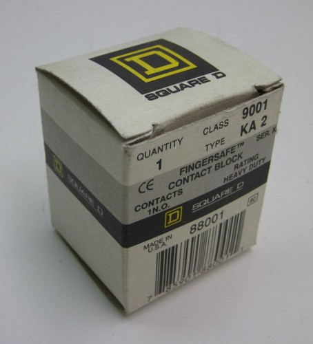 Square D 9001KA2 Fingersafe Contact Block, 1 N.O. | eBay