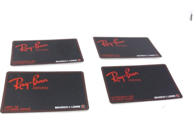 RAY BAN 4 VINTAGE WARRANTY CARDS SUNGLASSES FRANCE AUTHENTICITY ...