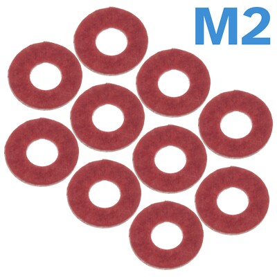 10pcs M2 Vulcanized Fiber Paper Washer 2mm Metric Industrial Gasket ...