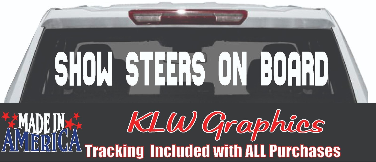 Show Steers on Board Decal Sticker Cattle Stock Livestock Farm Ranch ...