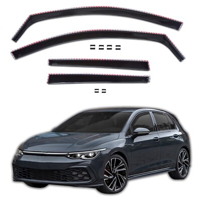 Wind Deflectors For VW Golf Mk8 2020-Up 4 PCS Black GP | eBay UK