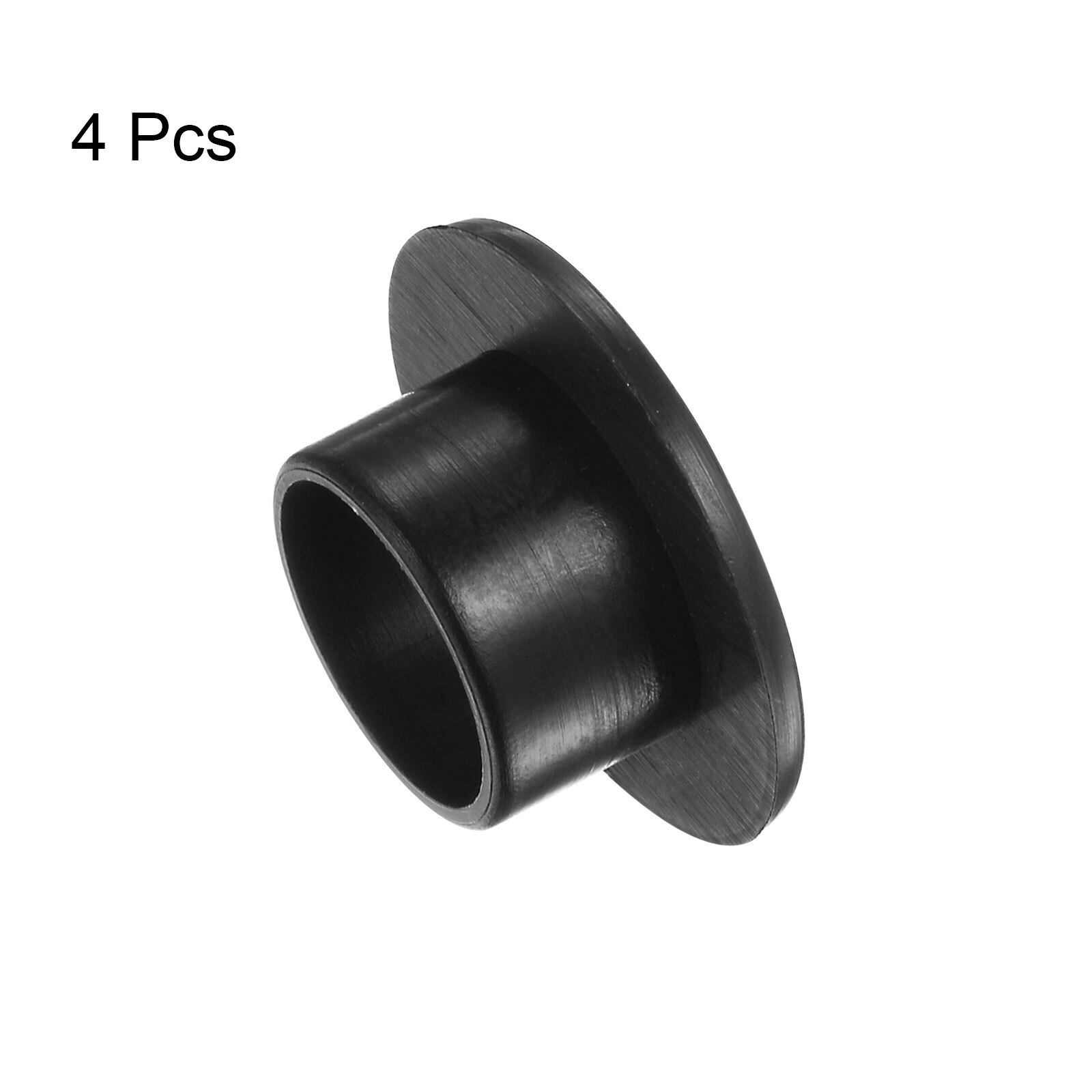 4pcs Flanged Sleeve Bearings 12.8mmx15mmx10.15mm Nylon Bushings, Black ...