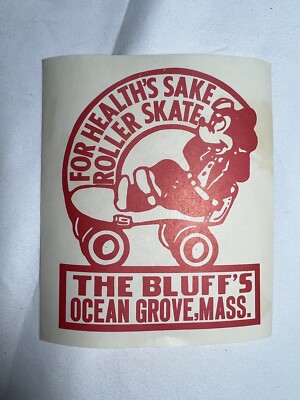 The Bluff's Vintage Roller Skating Rink Sticker Mickey Mouse Ocean ...