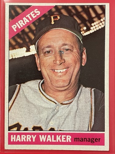 1966 Topps Harry Walker #318 Vintage Baseball Pittsburgh Pirates | eBay