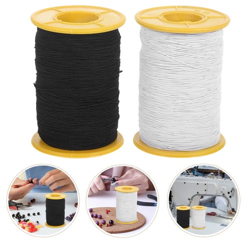 2 Rolls Elastic Sewing Thread Stretch Cord for Jewelry Making Bracelet ...